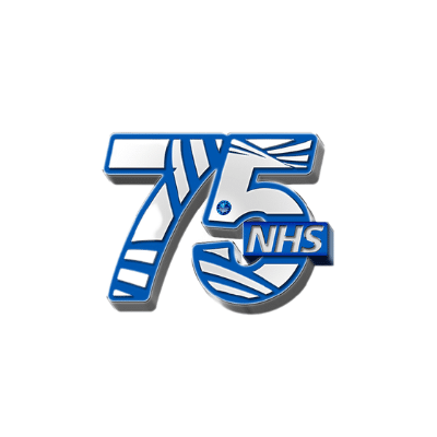 NHS 75th Anniversary Pin Badge Blue | NHS 75th Gift